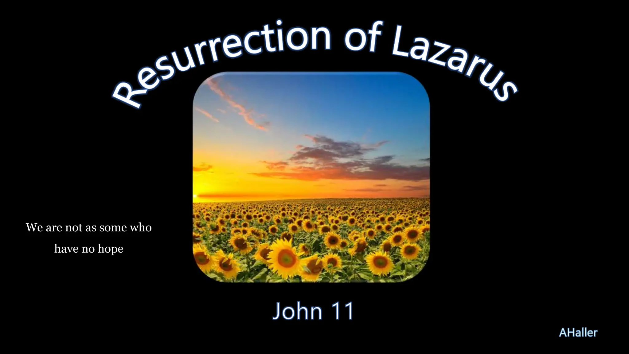 John 11 Resurrection of Lazarus and its Implications | PPT