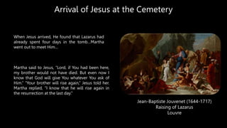 John 11 Resurrection of Lazarus and its Implications | PPT