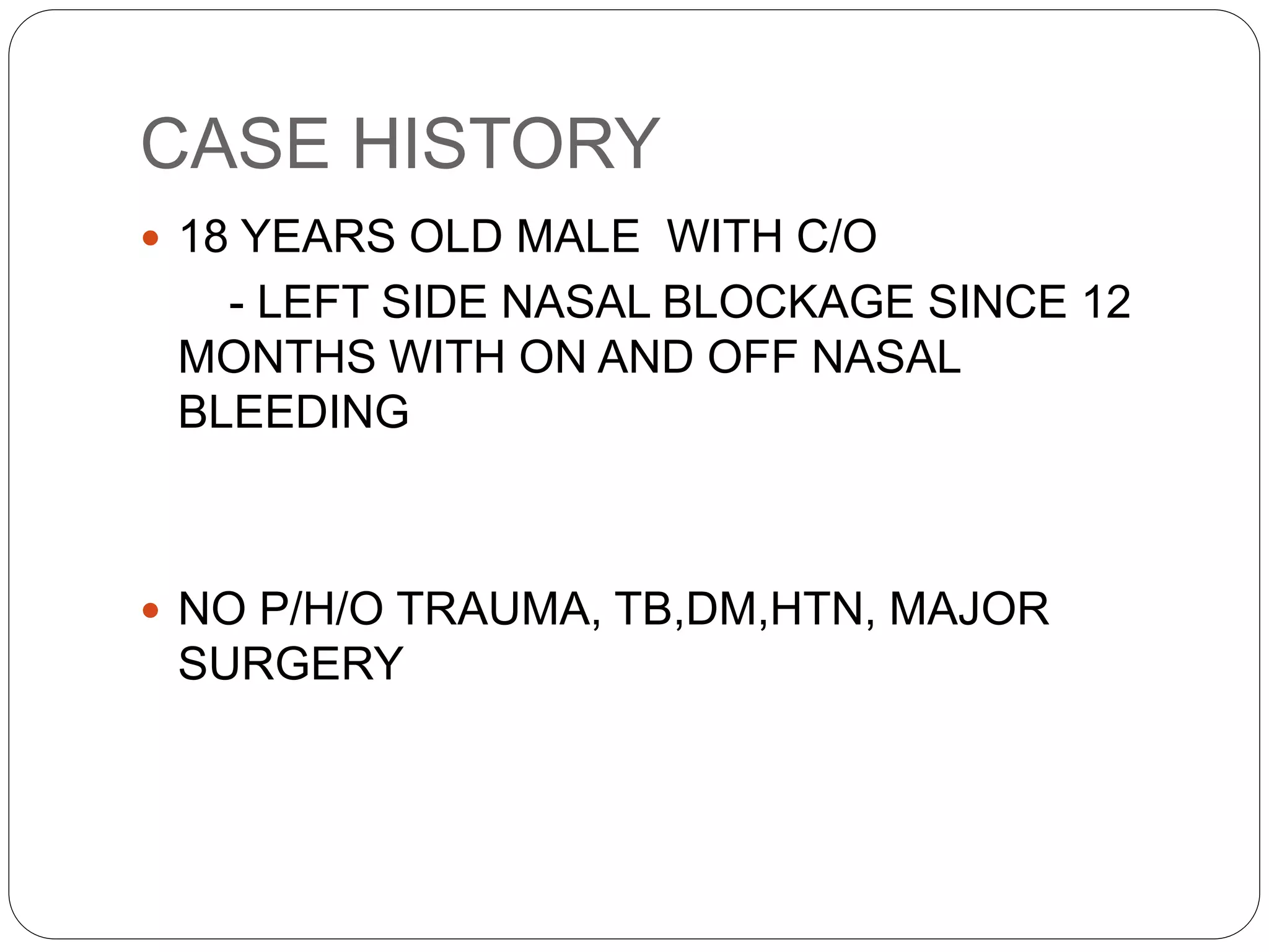 jna case report.pptx | Ear, Nose and Throat Conditions | Diseases and ...