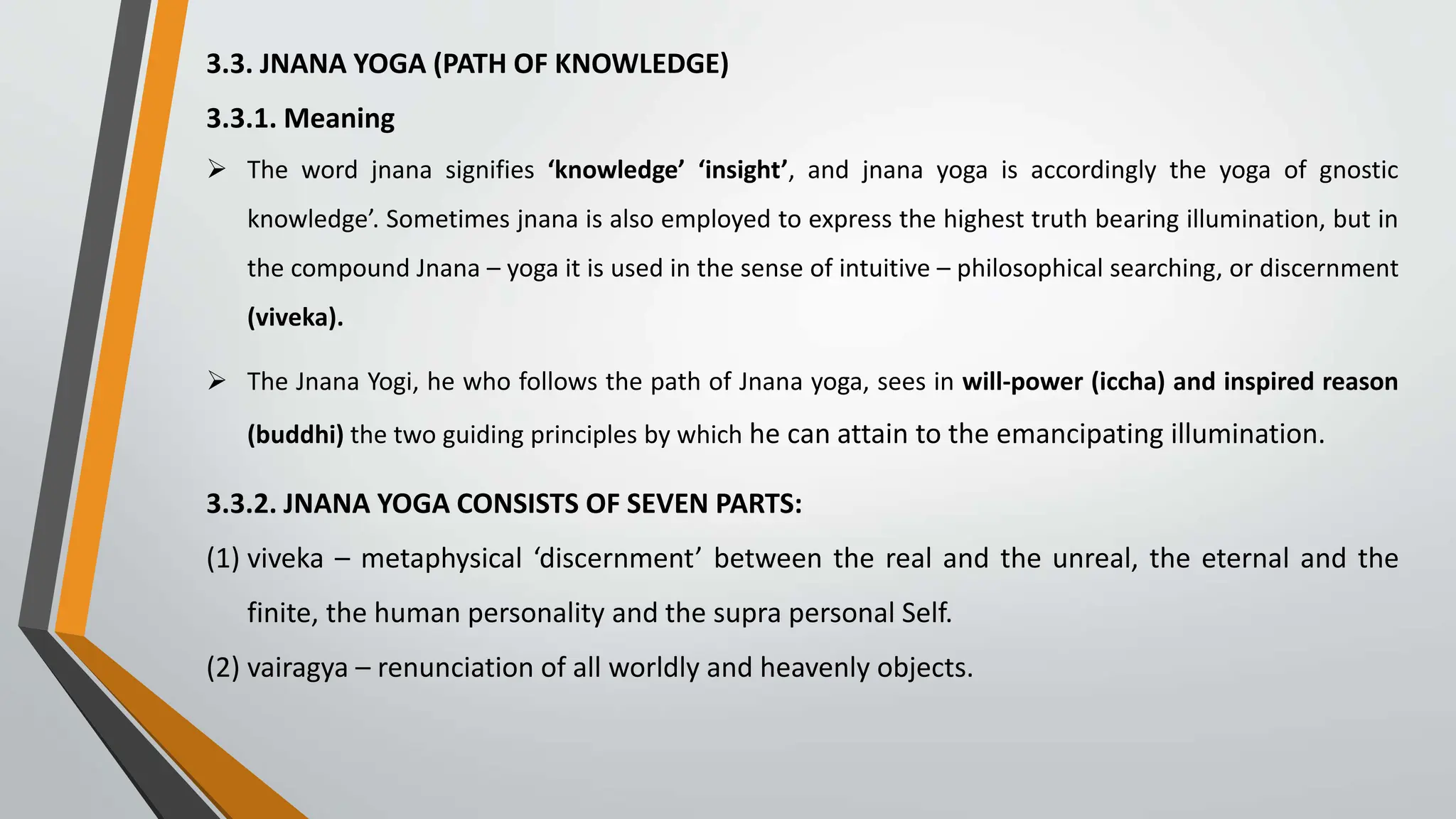 JNANA YOGA (PATH OF KNOWLEDGE) | PPTX