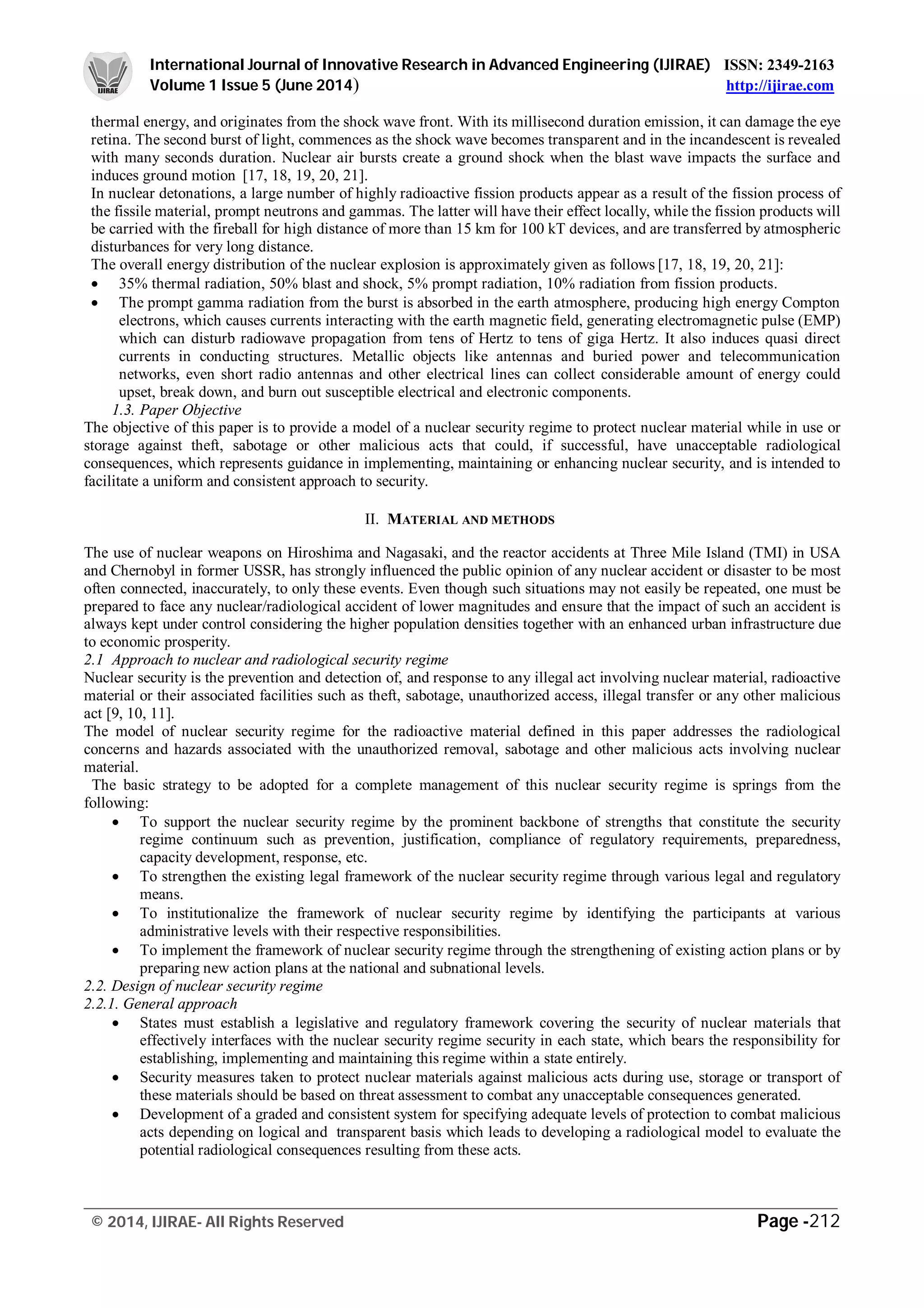 Design of Nuclear Security Regime to Combat Nuclear Terrorism | PDF ...