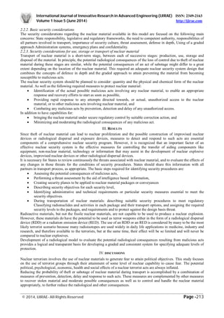 Design of Nuclear Security Regime to Combat Nuclear Terrorism | PDF ...