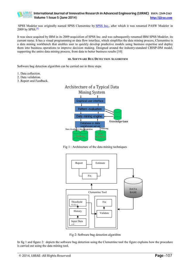 Software Bug Detection Algorithm Using Data Mining Techniques Pdf