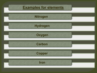 elements and compounds | PPT