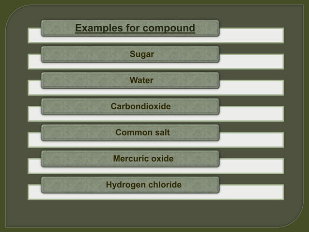 elements and compounds | PPT