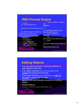 2001: JNDI Its all in the Context | PDF