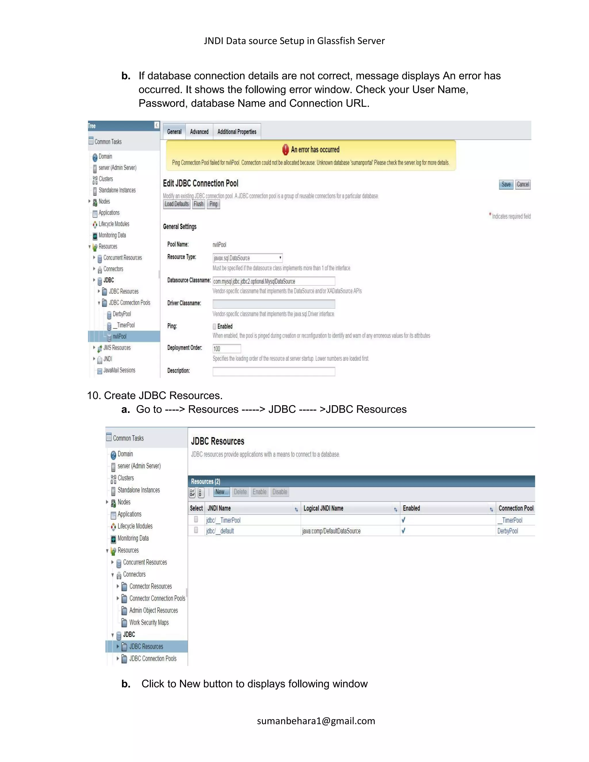 JNDI Data source Setup in Glassfish Server | PDF JNDI Data source Setup in Glassfish Server | PDF