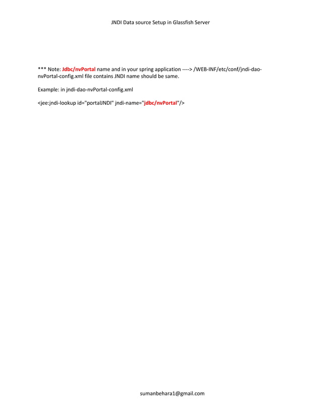 JNDI Data source Setup in Glassfish Server | PDF | Databases | Computer Software and Applications