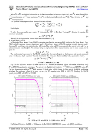 Performance Analysis of 2x2 MIMO for OFDM-DSSS Based Wireless System | PDF