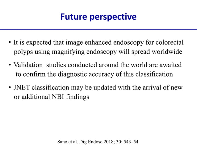 JNET classification of colo rectal polyps | PPTX | Medical Health