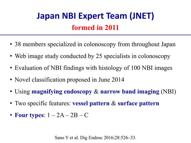 JNET classification of colo rectal polyps | PPTX | Medical Health