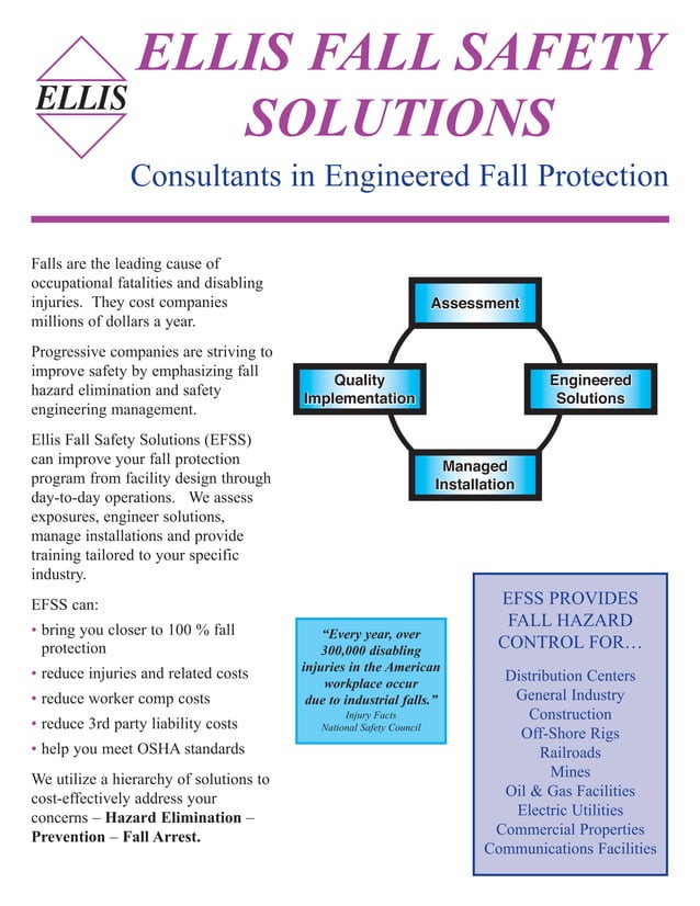 J Nigel Ellis - Ellis Fall Safety Solutions Brochure | PDF