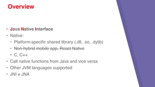 JNI - Java & C in the same project | PDF