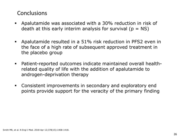 Role of Apalutamide in management of M0 CRPC | PPTX | Cancer | Diseases ...