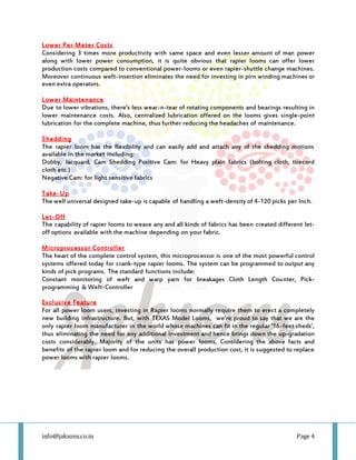 Low Cost Rapier Loom | DOCX