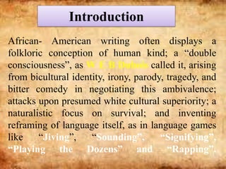 African-American Writers | PPTX