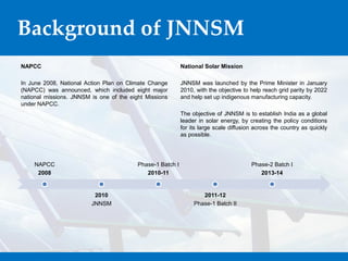 JNNSM Solar Power in India | PDF | Power and Energy Industry | Industries