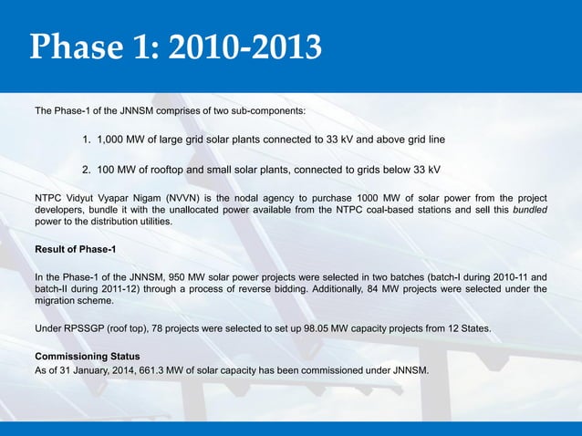 JNNSM Solar Power in India | PDF | Power and Energy Industry | Industries