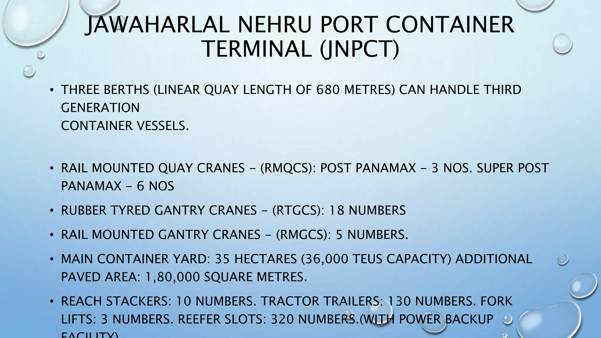 Jawaharlal Nehru Port Trust JNPT | PPTX