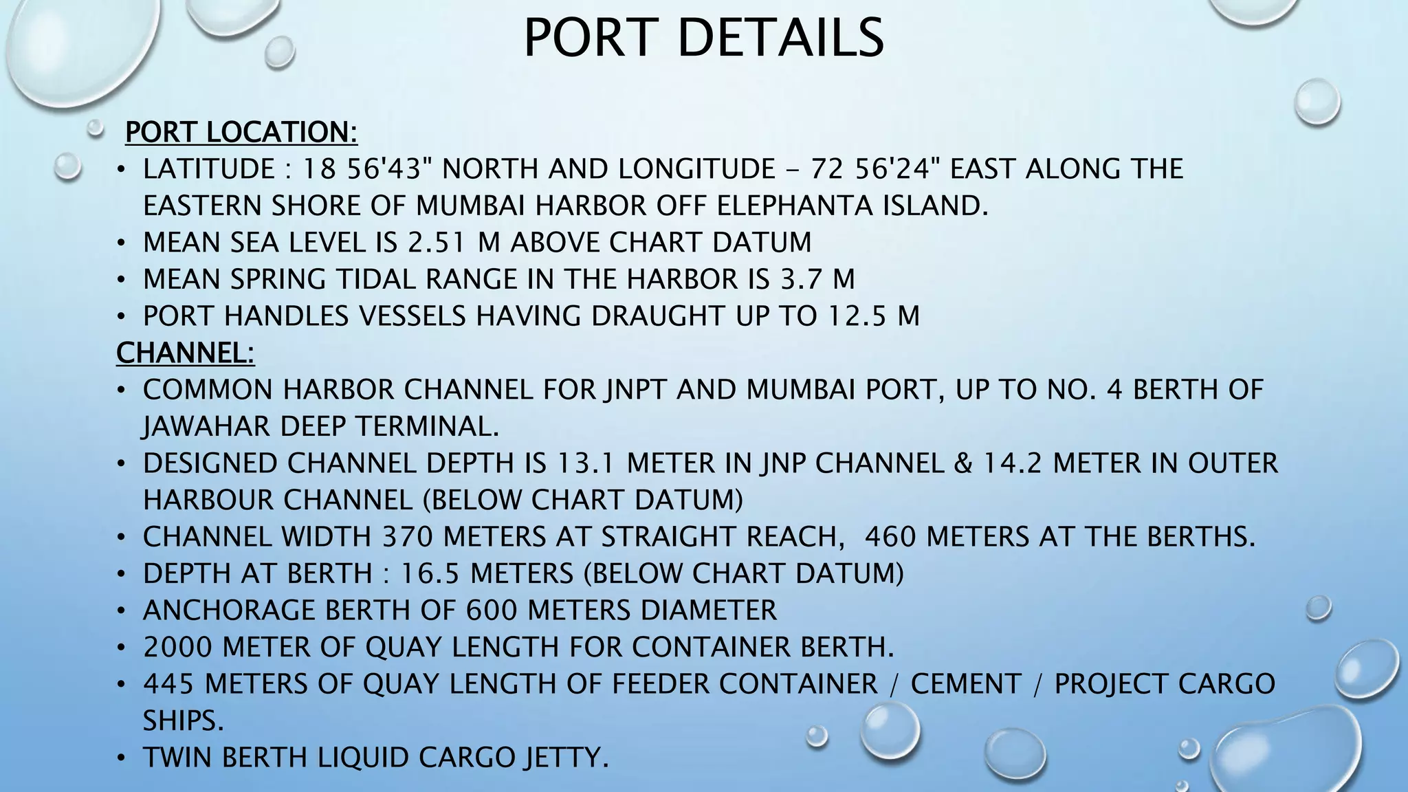 Jawaharlal Nehru Port Trust JNPT | PPTX