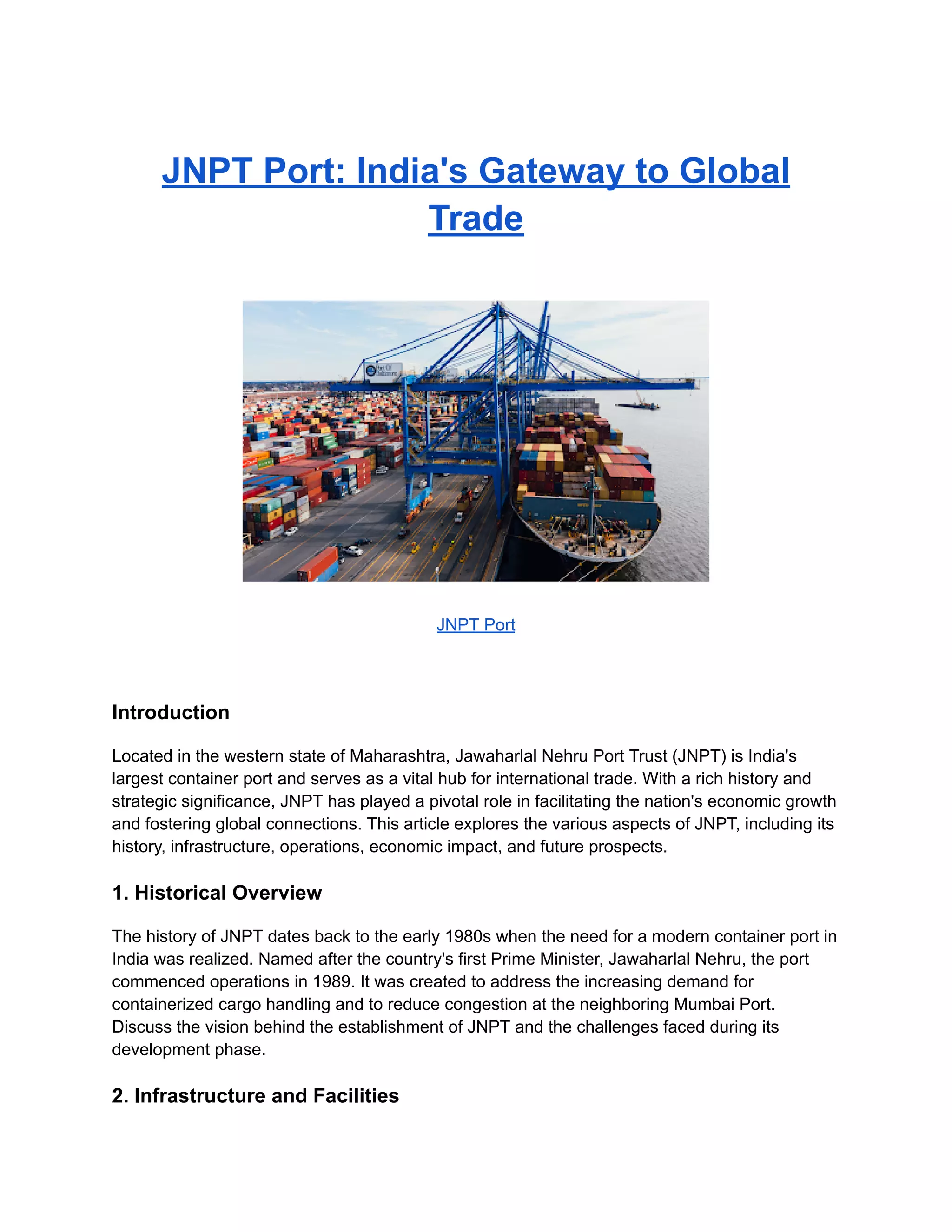 JNPT Port_ India's Gateway to Global Trade.pdf