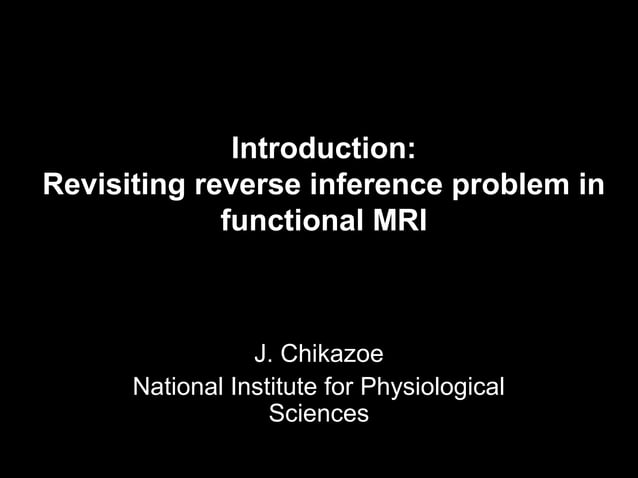 Reverse inference problem | PPT