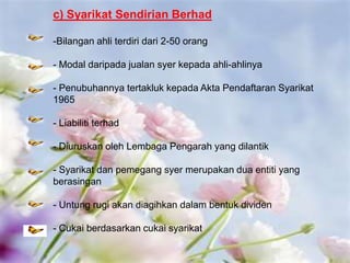 JENIS PEMILIKAN PERNIAGAAN | PPTX