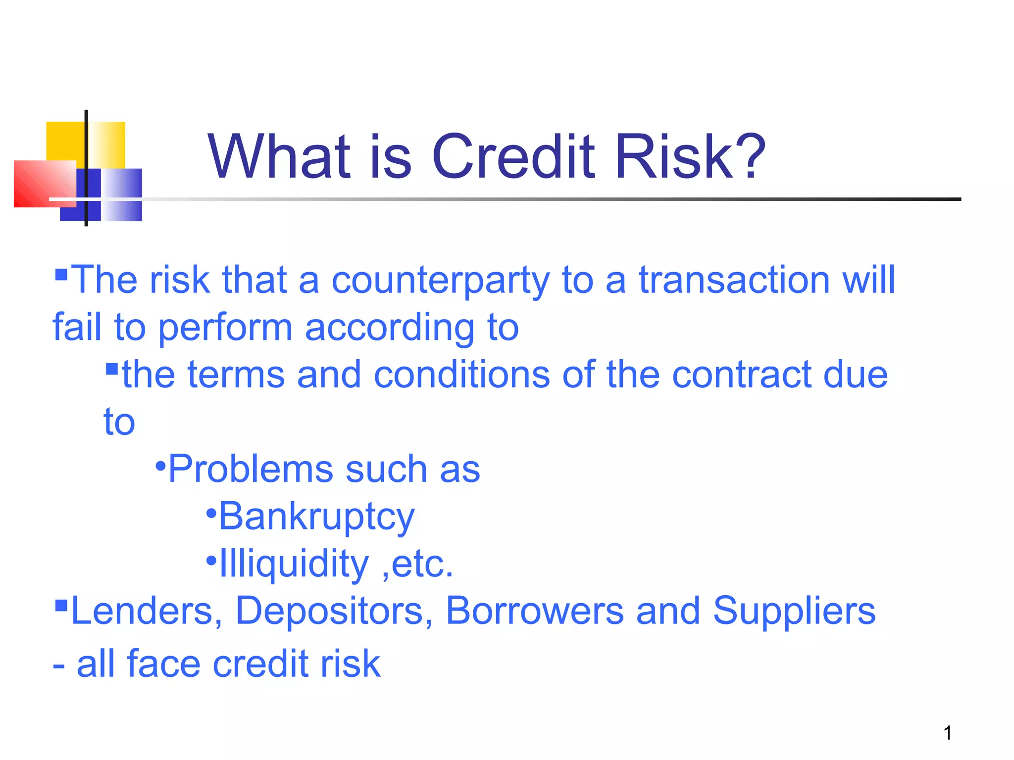 Jntu credit risk-management | PPT