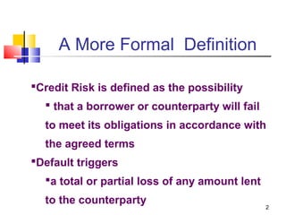 Jntu credit risk-management | PPT