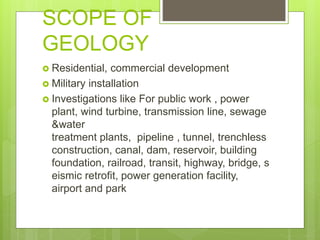 importance of geology in civil | PPTX