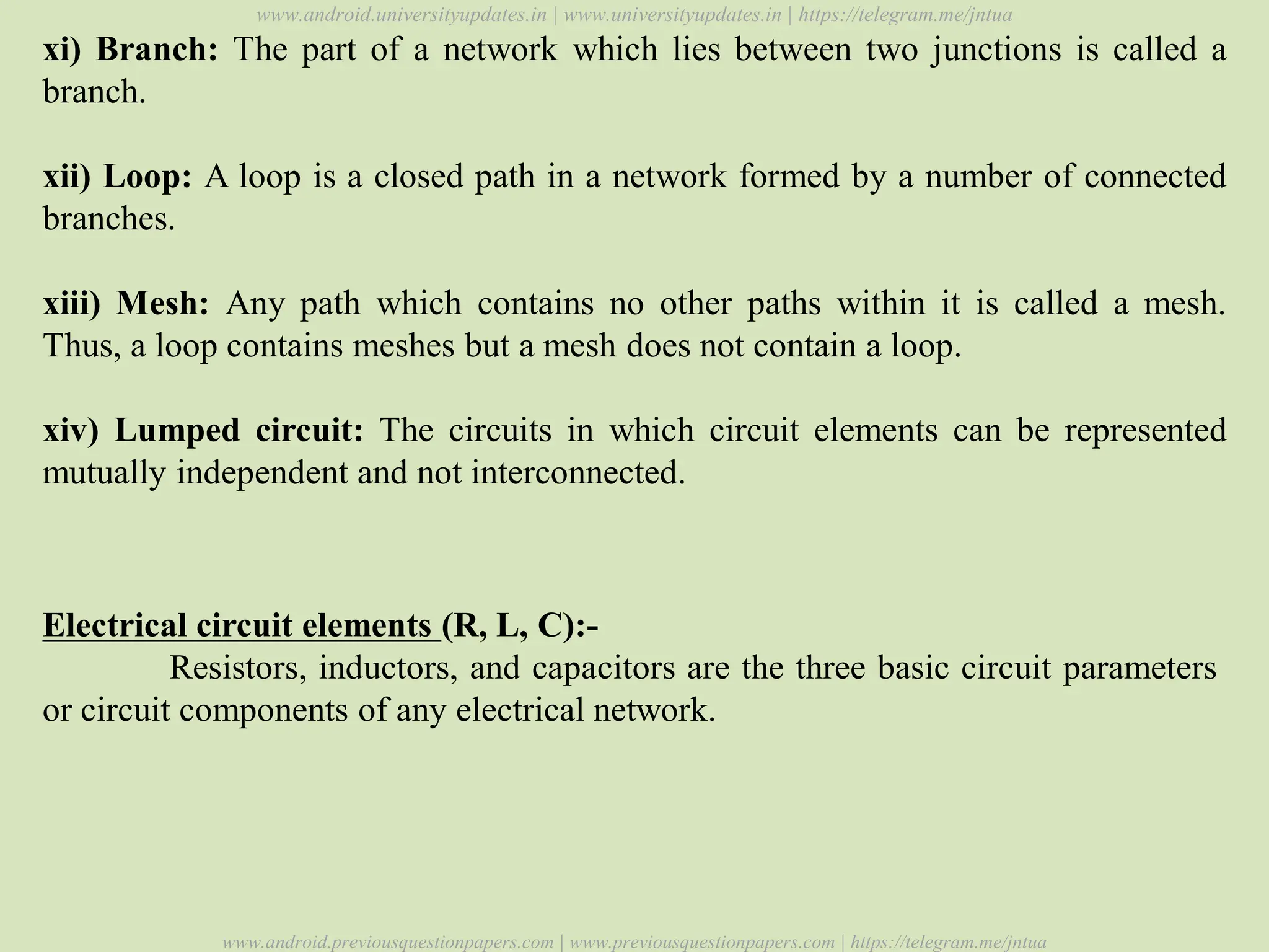 Jntua Basic Electrical Electronics Engineering Ppt Notes R20 Pdf