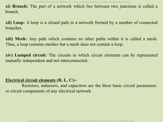 JNTUA Basic Electrical & Electronics Engineering - PPT Notes - R20.pdf ...