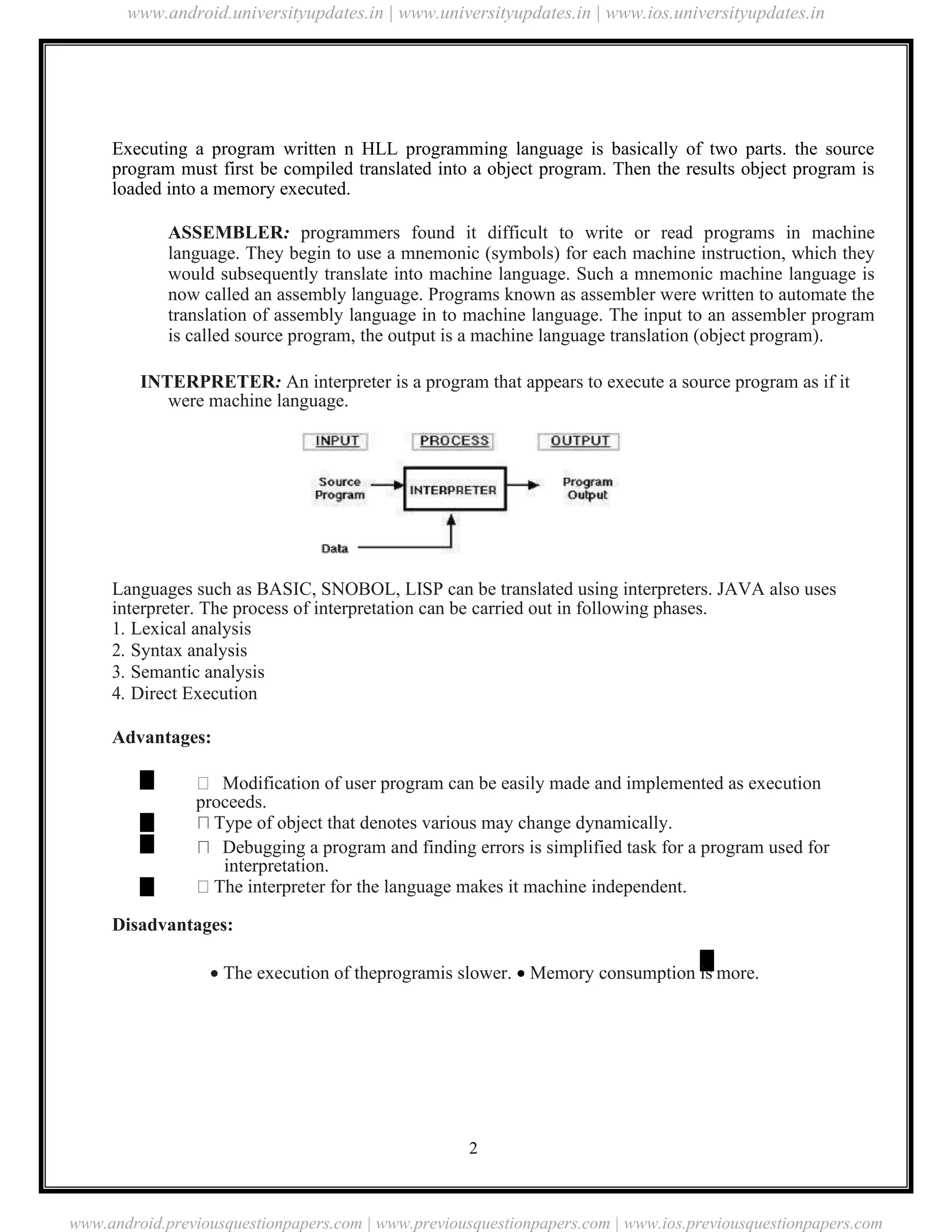 JNTUA COMPILER DESIGN Notes.pdf,for all units | PDF