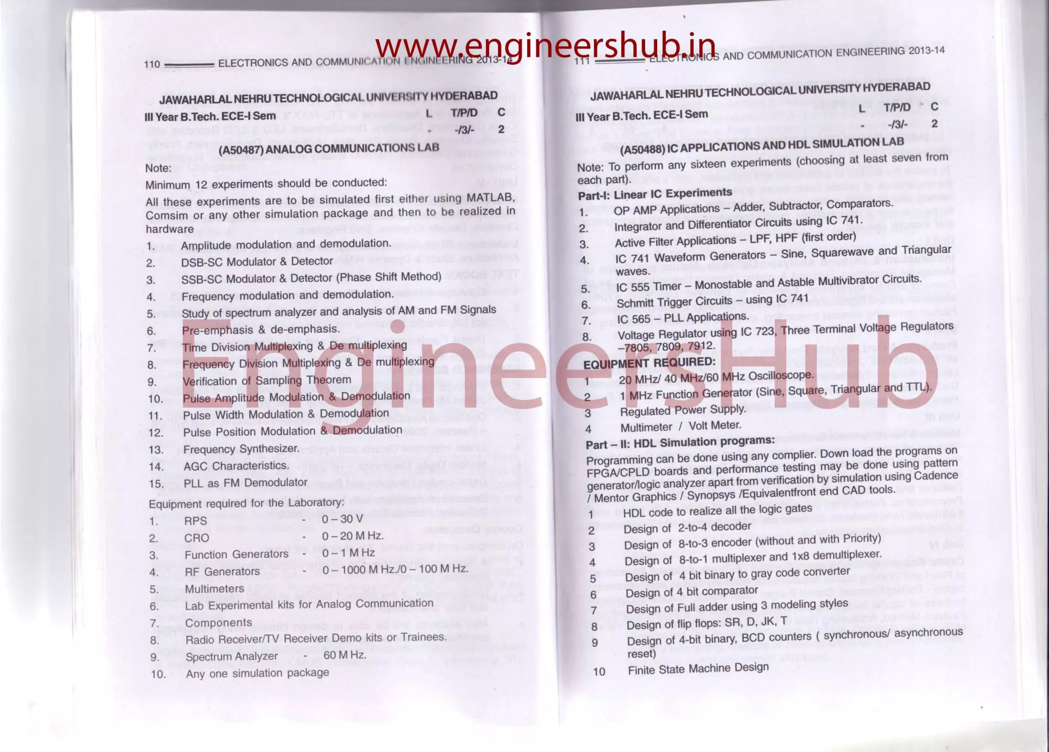 Jntuh b.tech r13 3 1 ece | PDF | Educational Assessment | Education