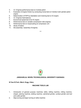 Jntuk dap-b.tech(mechanical engineering)- syllabus of b.tech iii year ...