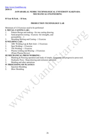 Jntuk dap- proposed course structure and syllabus - b.tech(mechanical ...