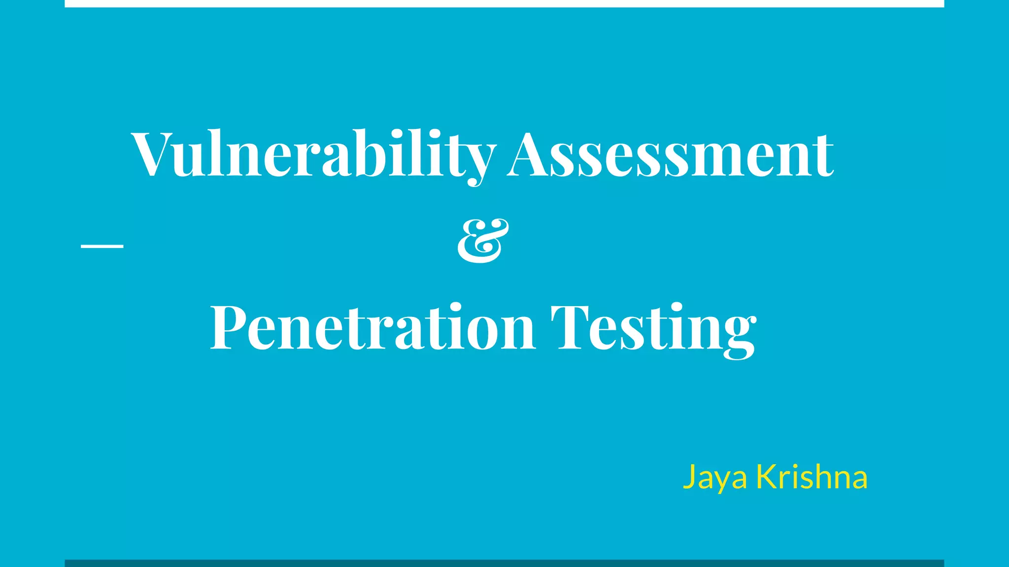 Jntu Vulnerability Assessment & Penetration Testing.pdf