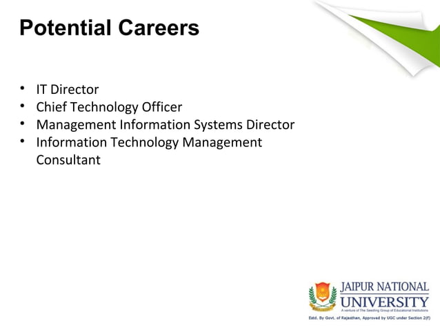 MBA + PGD - Information Technology Management | PPT