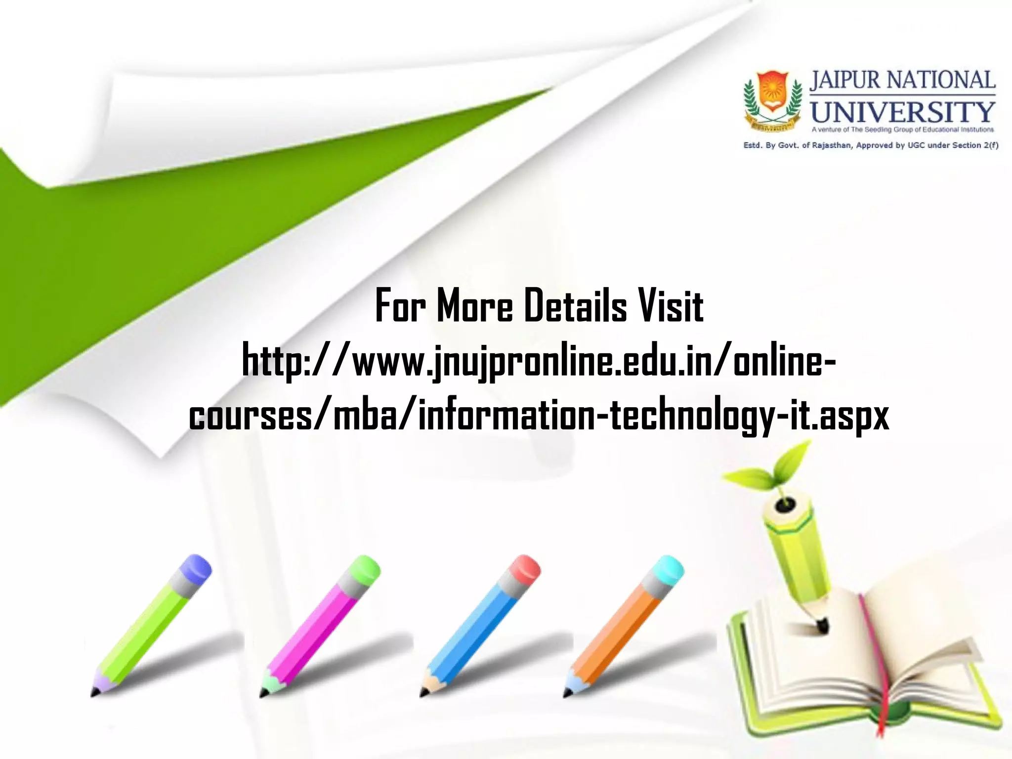 MBA in Information Technology Management | PPT