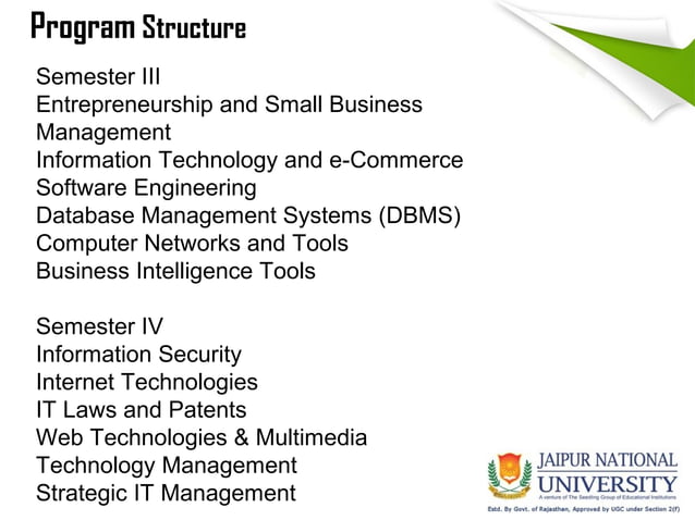 MBA in Information Technology Management | PPT | Business ...