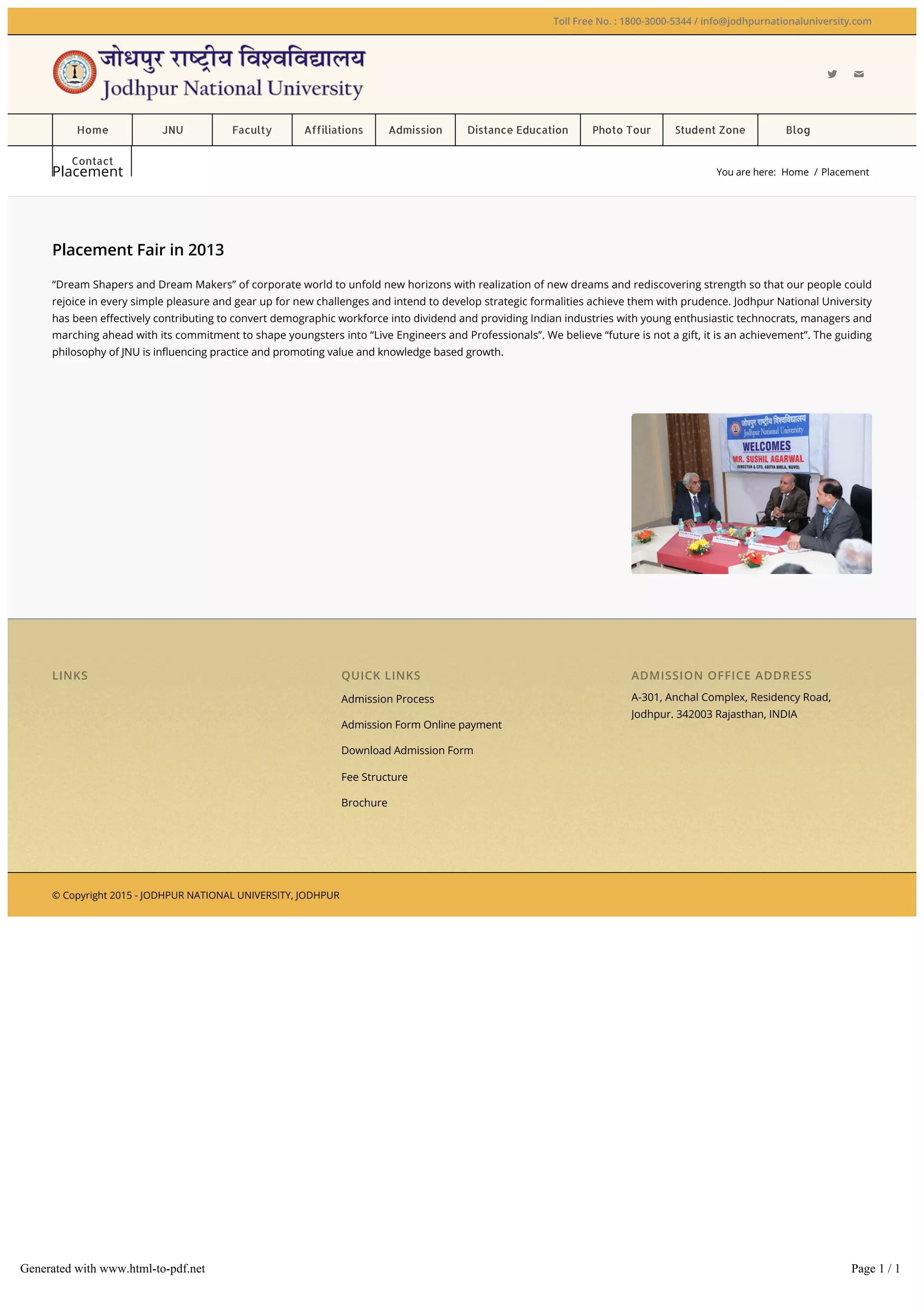 Jnu placements | PDF