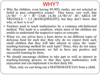Teaching and Learning in mathematics | PPTX