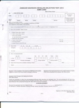 Jnvst 2014 appform | PDF