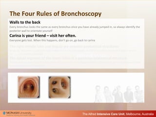 Ventilation / bronchoscopy tips for the intensivist by Professor David ...