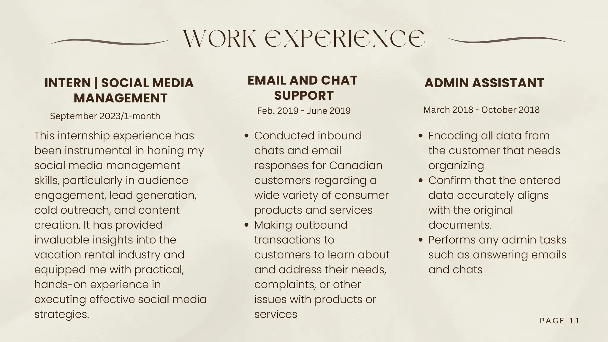 Work Sample Portfolio | SMM | PDF