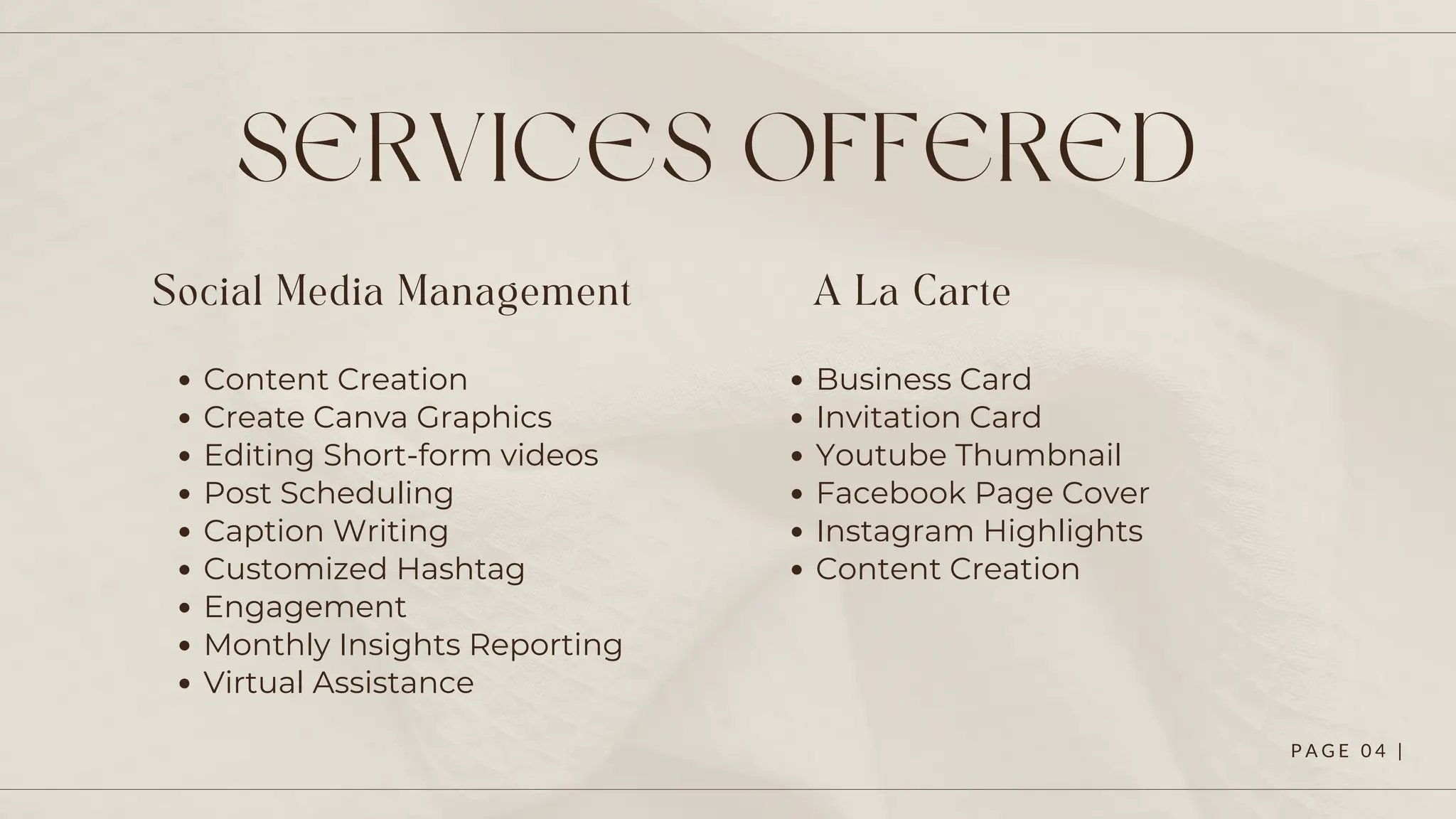 Work Sample Portfolio | SMM | PDF