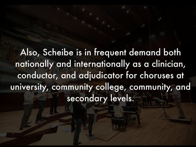 Jo Michael Scheibe Biography Ppt