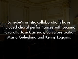 Jo-Michael Scheibe | Biography | PPT