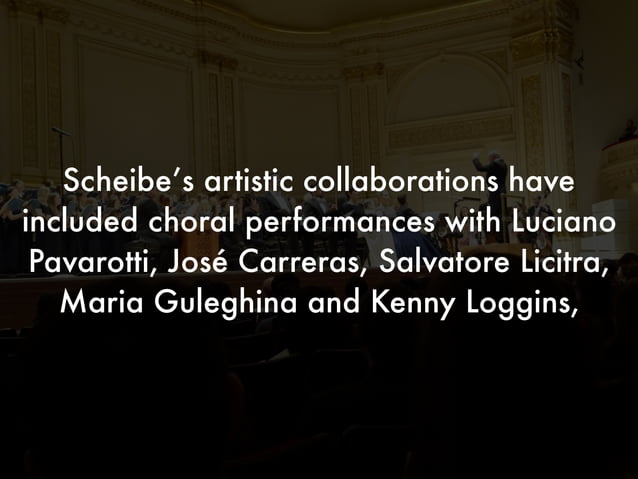 Jo-Michael Scheibe | Biography | PPT