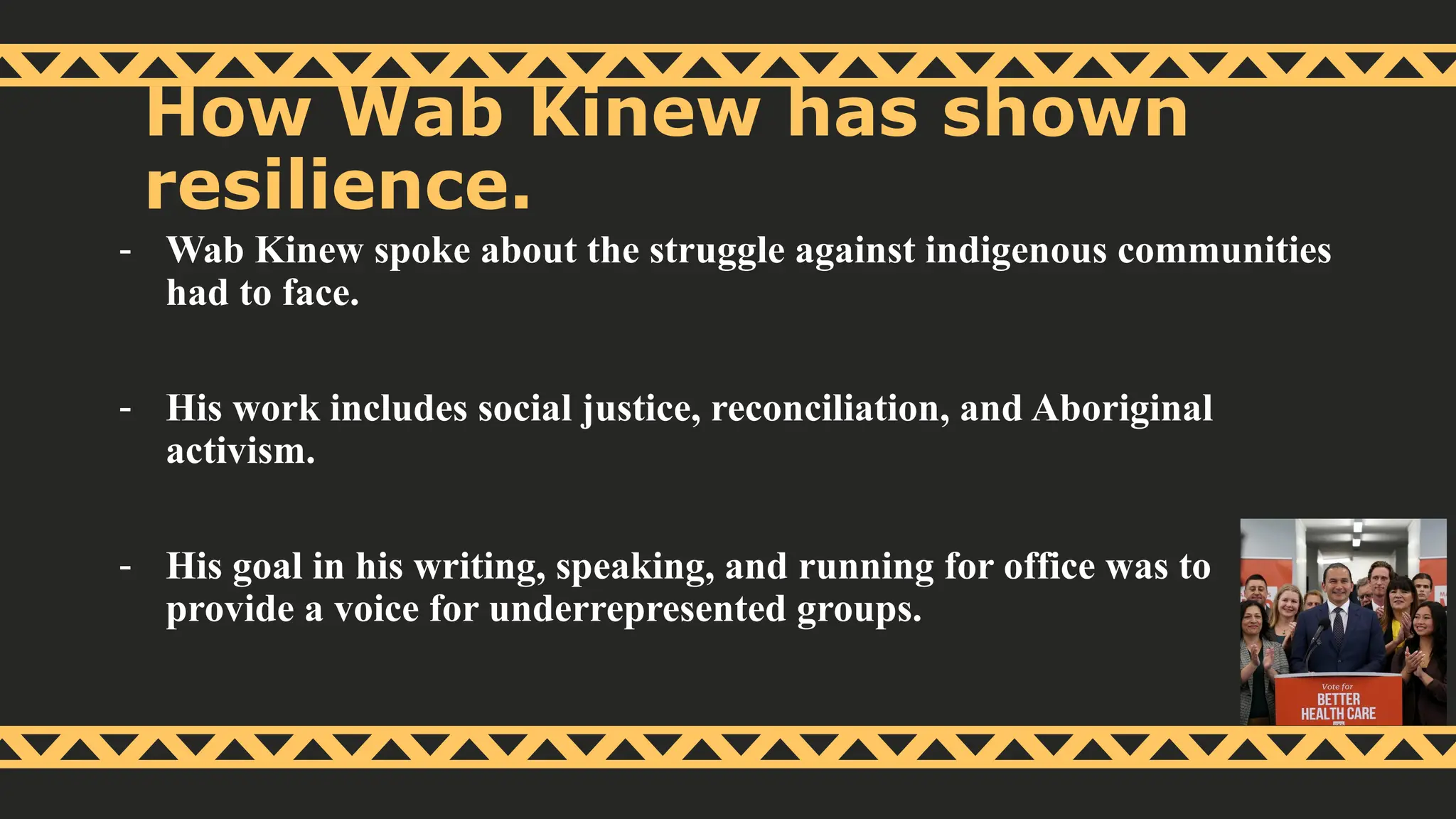 Wab Kinew project Indigenous premier native. | PPTX
